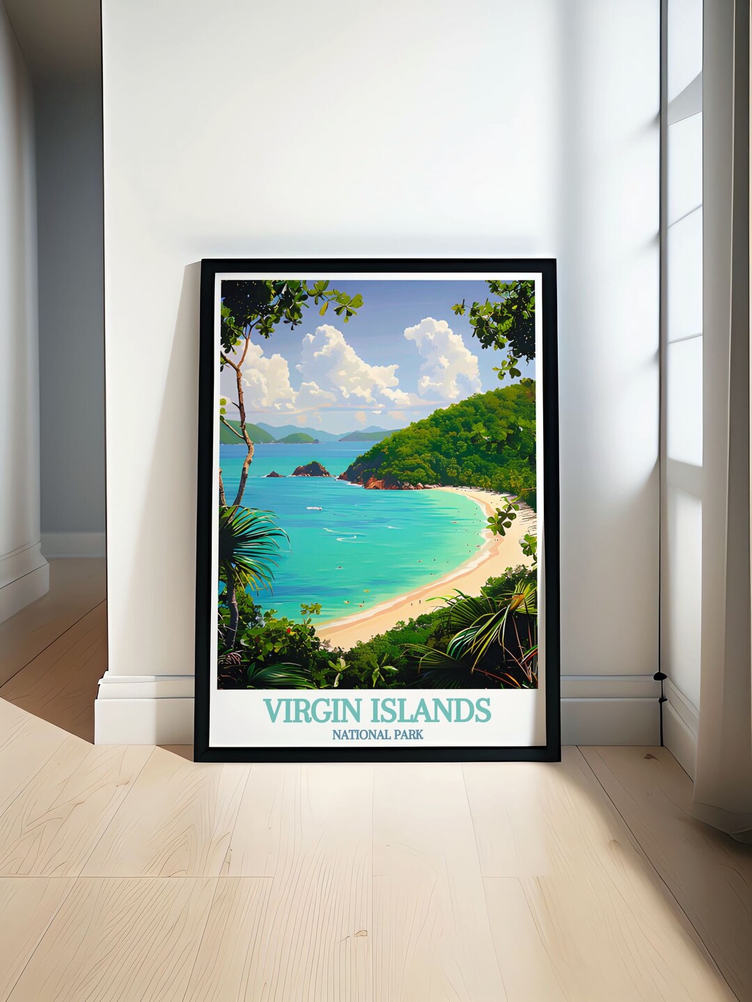 Virgin Islandswall Art - Trunk Bay Decor - Travel Print of Trunk Bay ...