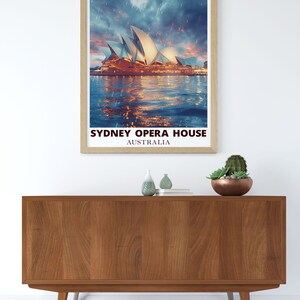 Sydney Opera House Travel Poster- Sydney Opera House Print - Australia ...