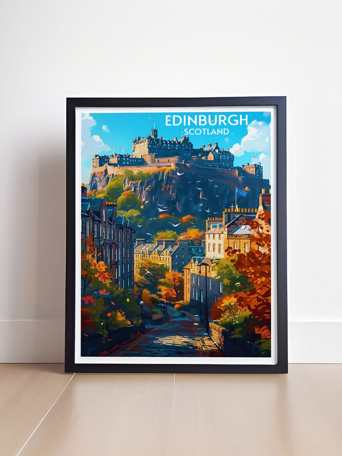 Majestic Edinburgh Castle Posters Edinburgh Castle Art for Timeless ...