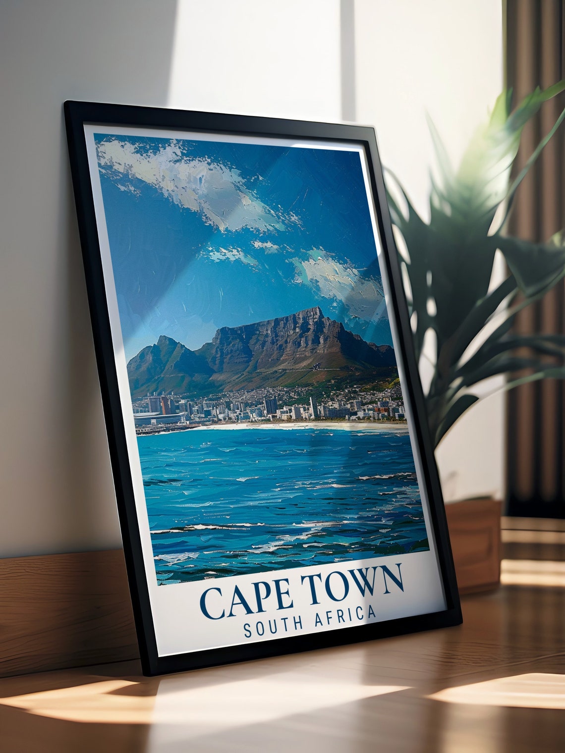 Cape Town Travel Print Table Mountain Posters and Prints Cape Town Art ...
