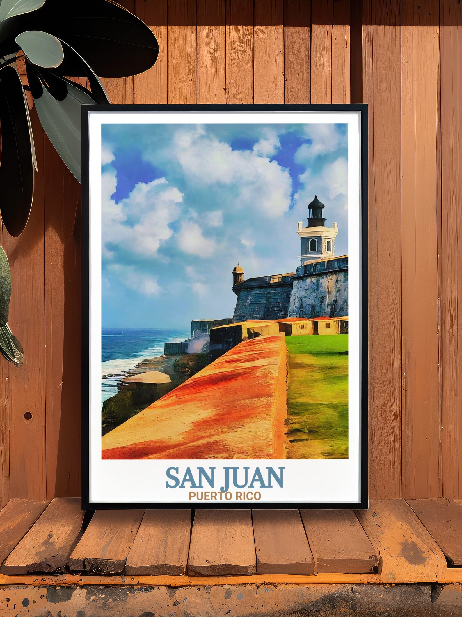 San Juan Travel Posters Castillo San Felipe Del Morro Print San Juan ...