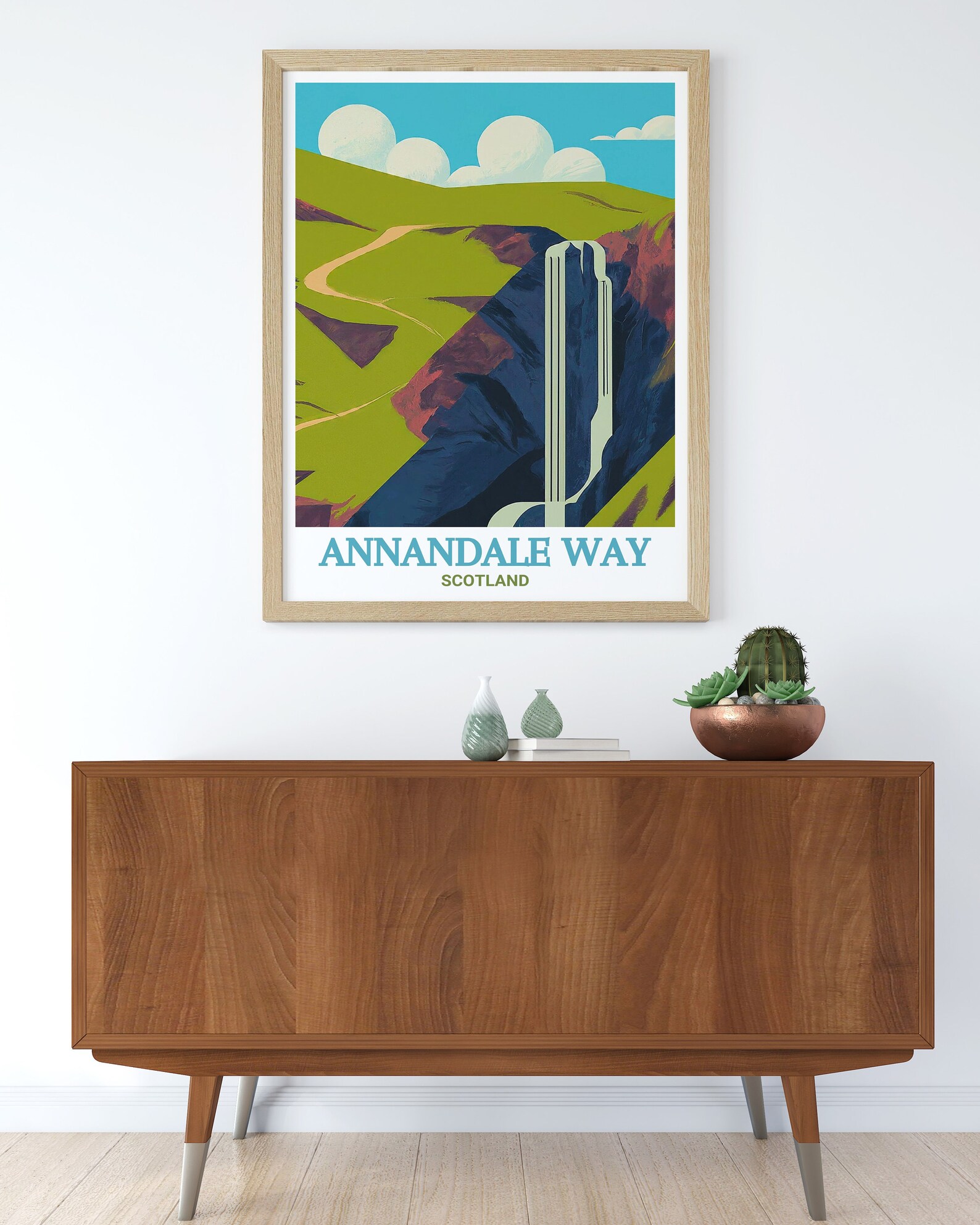 Annandale Way Travel Poster Grey Mares Tail Travel Poster Grey Mares ...
