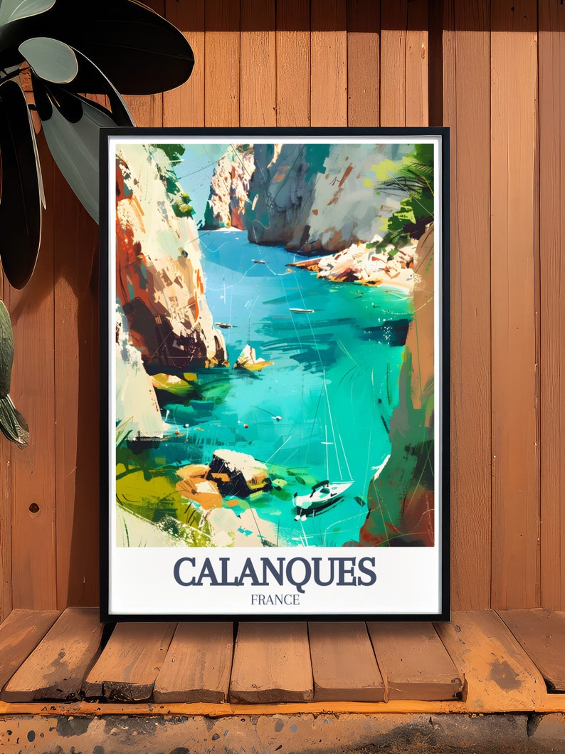 Calanques Travel Poster Calanque D'en-vau and Calanque De Morgiou ...