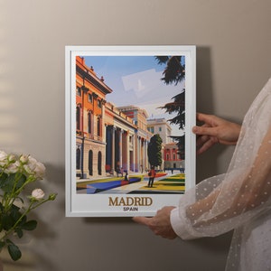 Madrid Travel Poster - Prado Museum Art - Spain Wall Art and Madrid ...