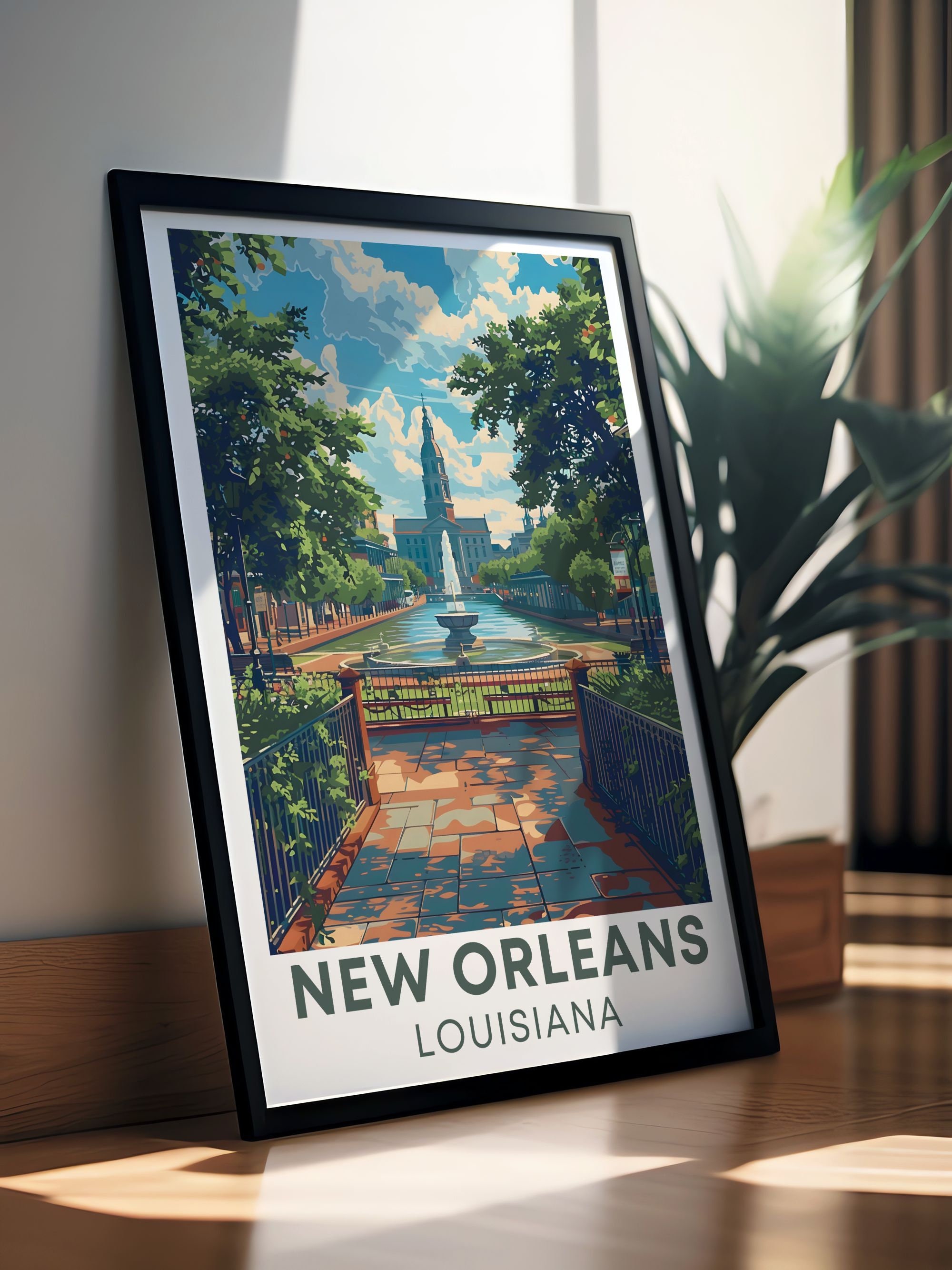 New Orleans Print - Jackson Square Art Print - New Orleans Decor - New ...