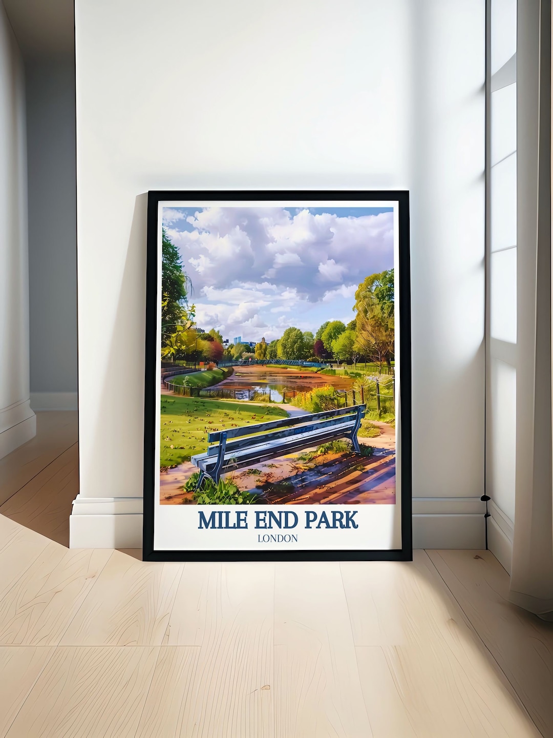 Mile End Park Poster - Mile End Road Prints - Beautiful East London ...