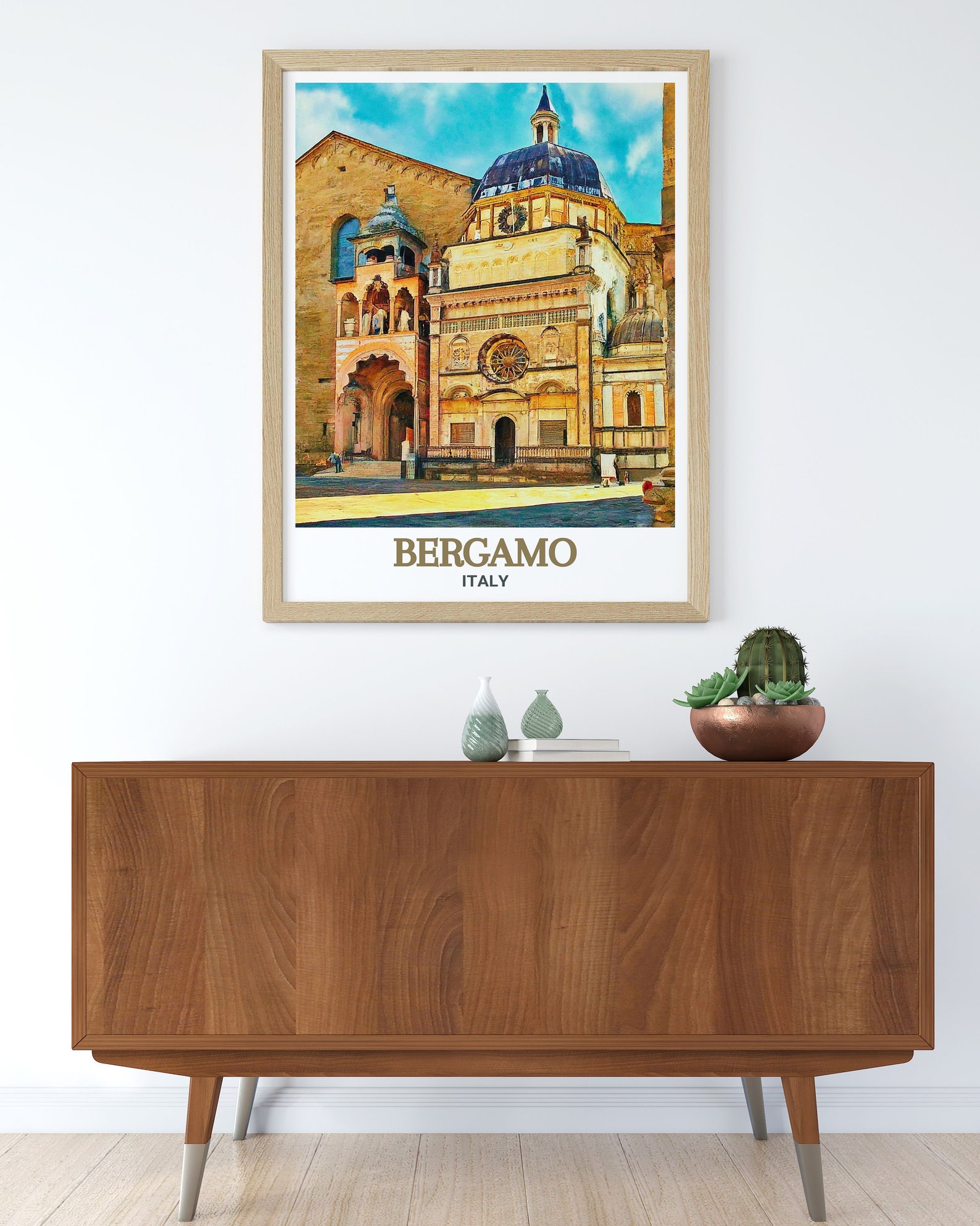 Bergamo Travel Posters - Basilica Di Santa Maria Maggiore Art Prints ...