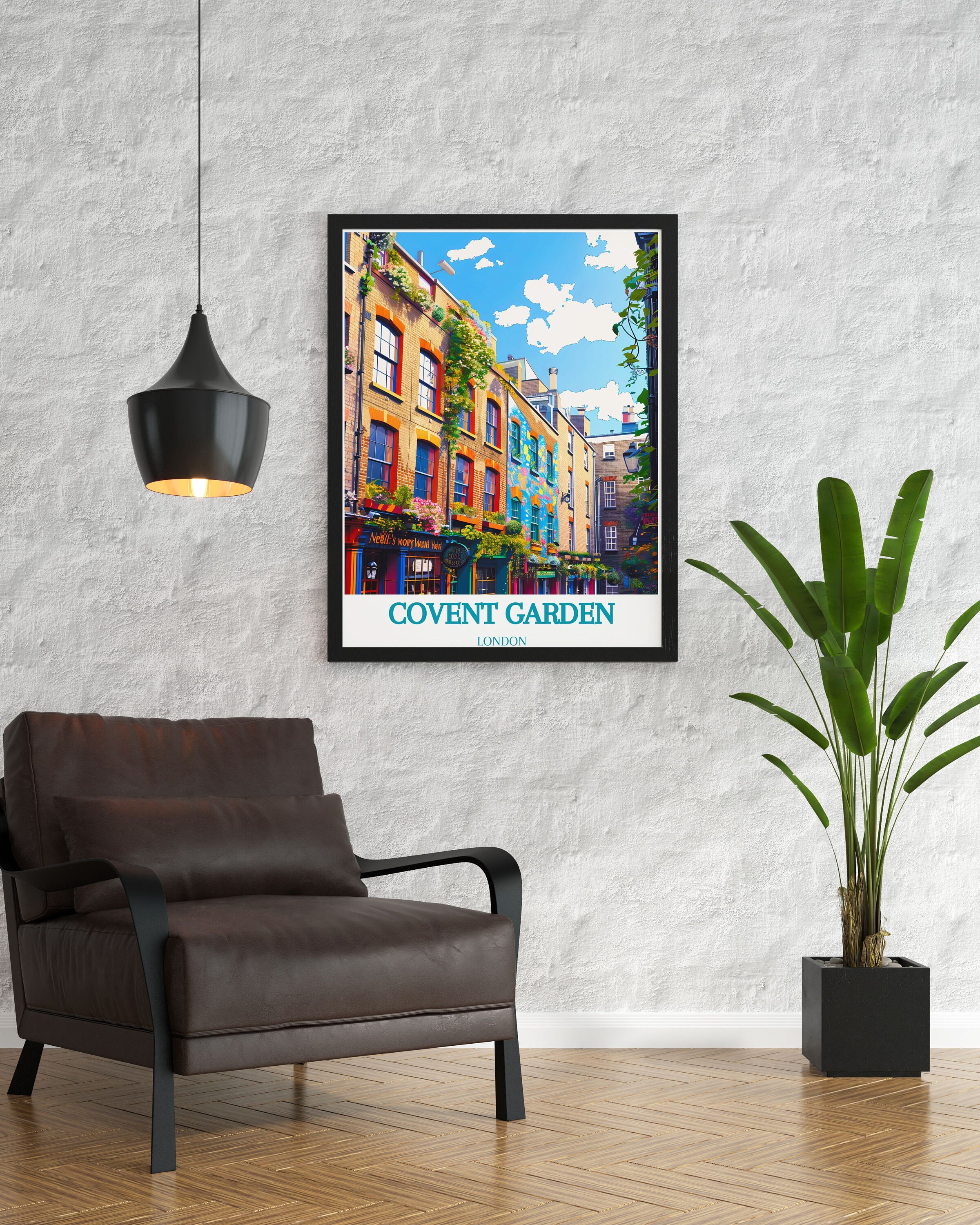 Covent Garden London Travel Posters & Neal's Yard Art Iconic London ...