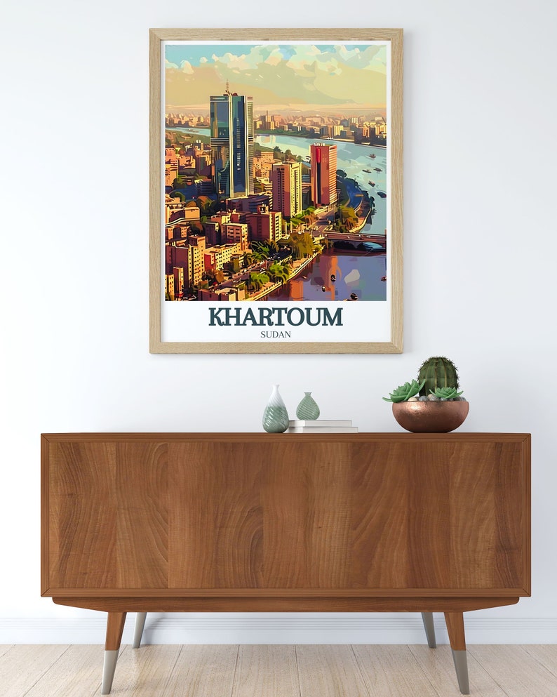 Khartoum Poster - Framed NTC Tower Print - Nile River Canvas Print ...
