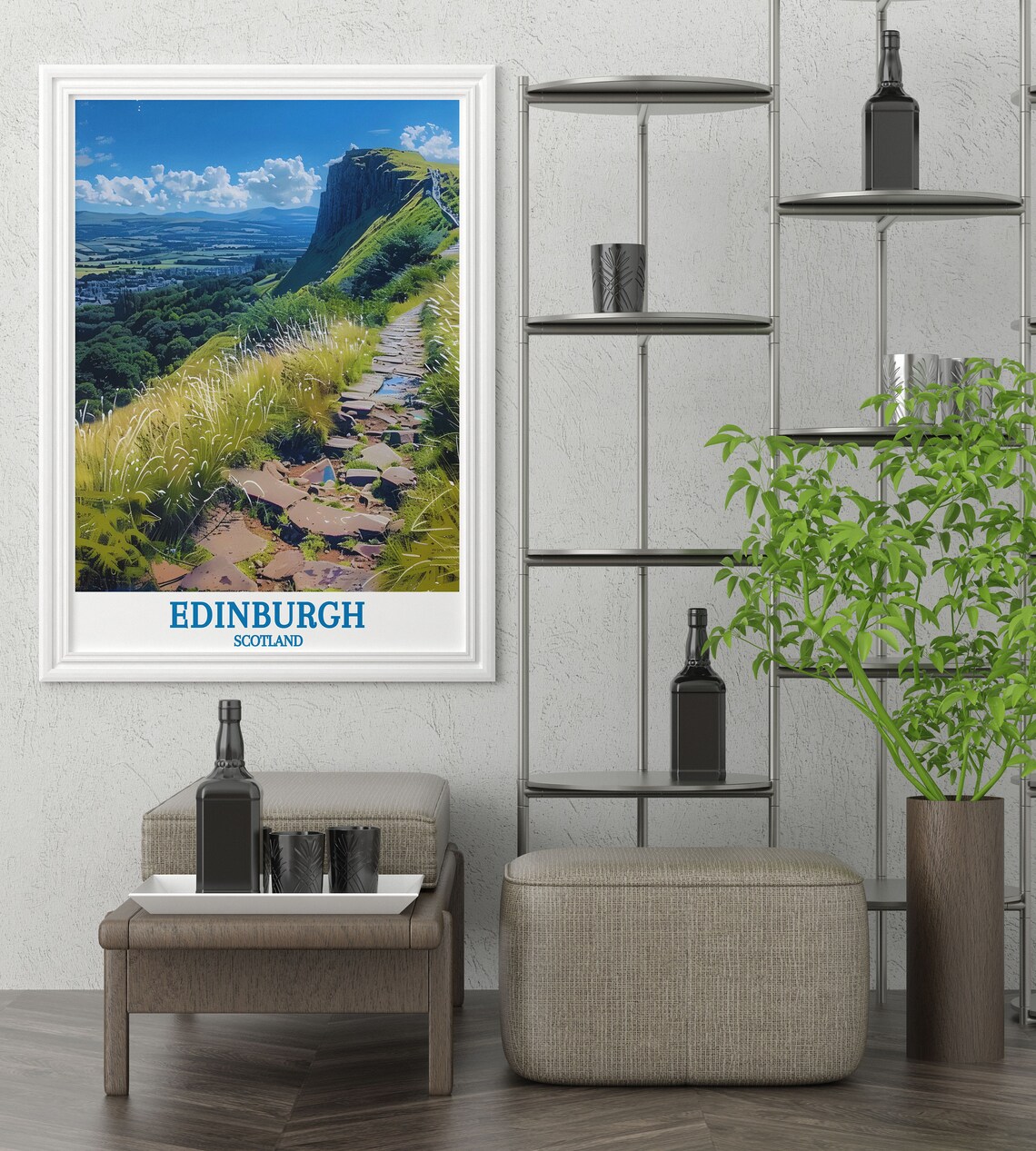 Traditional and Modern Edinburgh A Fusion of Cityscapes in Prints ...