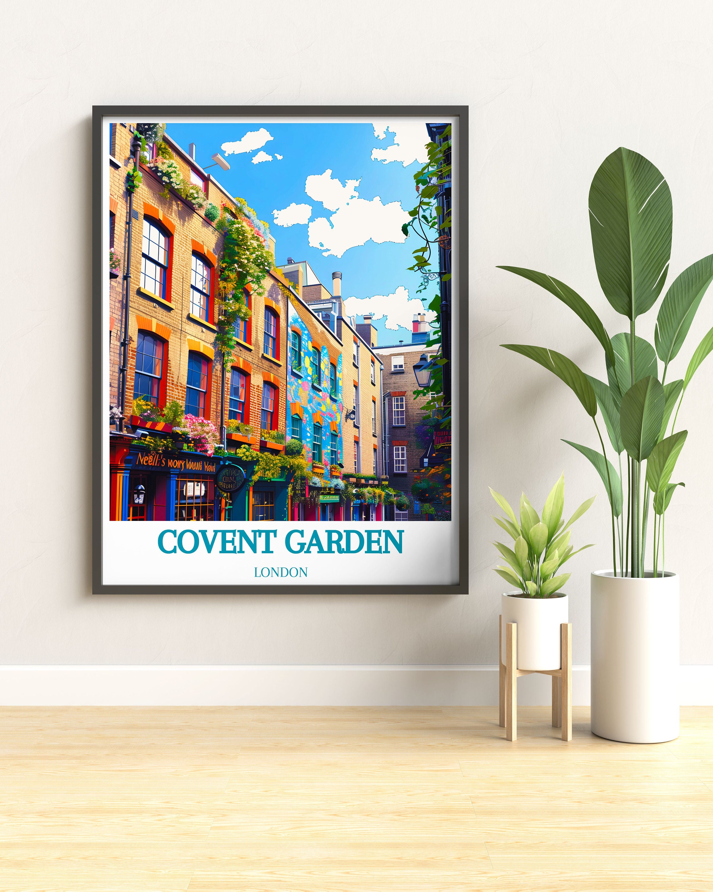 Covent Garden London Travel Posters & Neal's Yard Art Iconic London ...