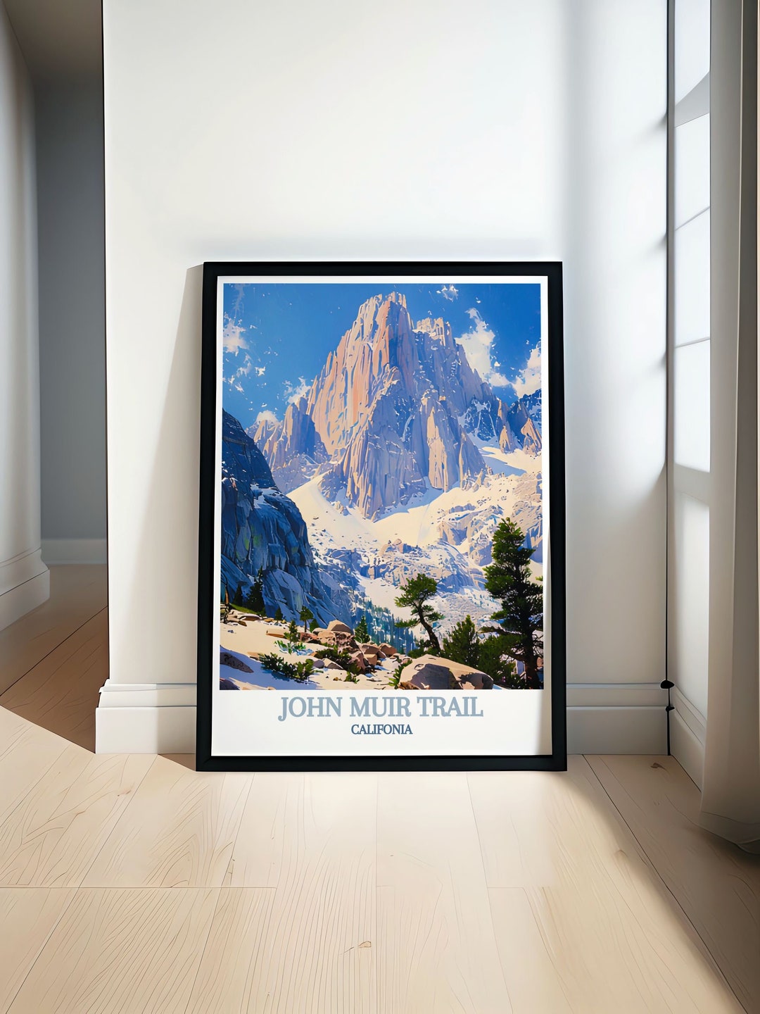 John Muir Trail Travel Posters - Mount Whitney Travel Wall Art - John ...