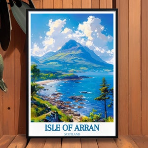 Isle of Arran Art Isle of Arran Poster Isle of Arran Print arran Travel ...