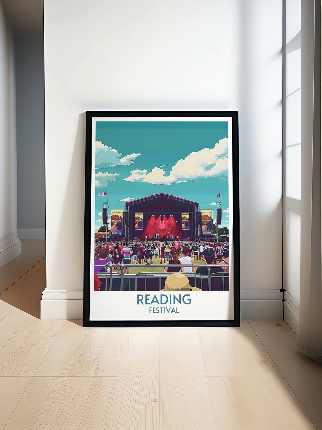 Reading & Leeds Posters Music Festival Prints Music Venue and Main ...