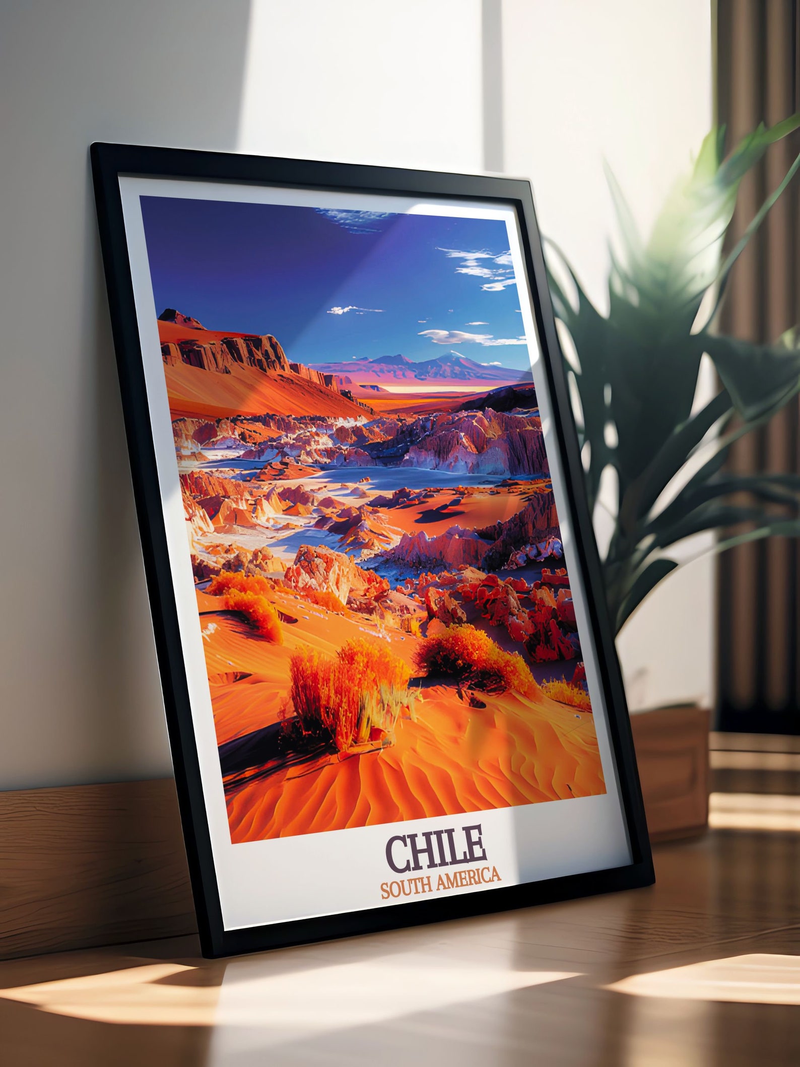Chile Travel Art - Atacama Desert Poster - Enchanting Chile Wall Art ...