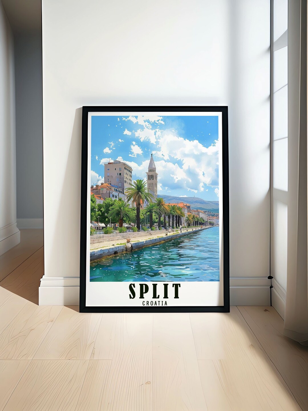 Split Art Print- Croatia Wall Art - Riva Promenade Poster -riva ...