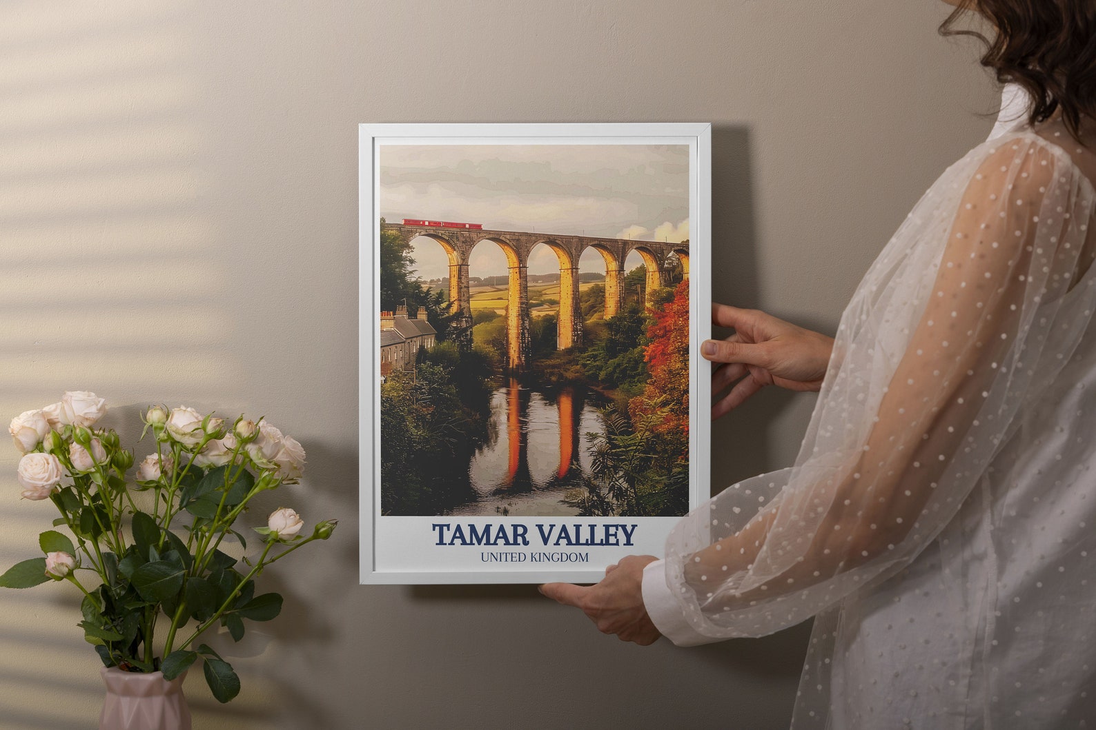 Tamar Valley AONB Posters Calstock Viaduct Art Prints Tamar Valley AONB ...