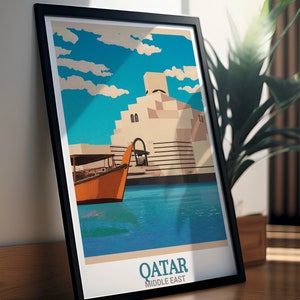 Qatar Poster - Qatar Print - Qatar Travel Poster - Museum of Islamic ...