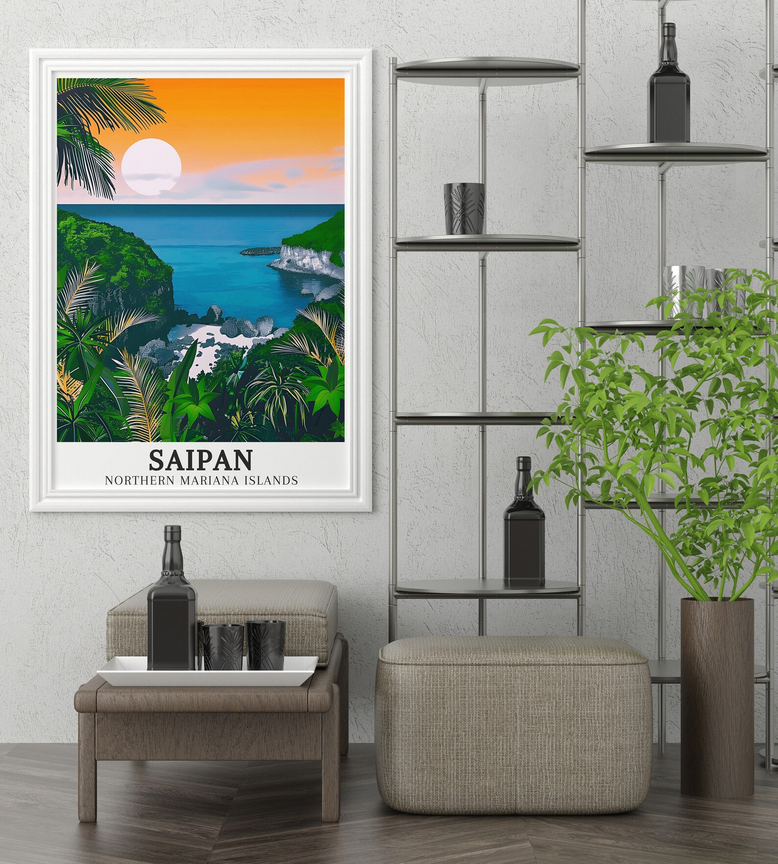 Saipan Wall Art - Framed Marine Beach Posters - Kagman Prints - Saipan ...
