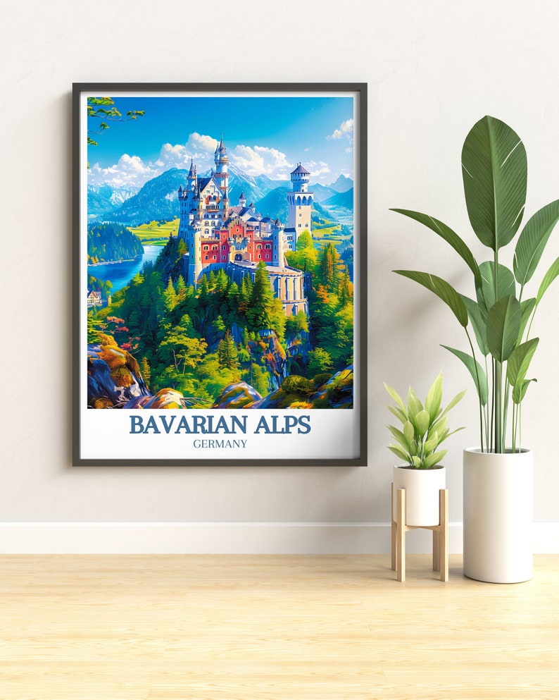 Bavarian Alps Scenic Art - Neuschwanstein Castle Posters - Historical ...