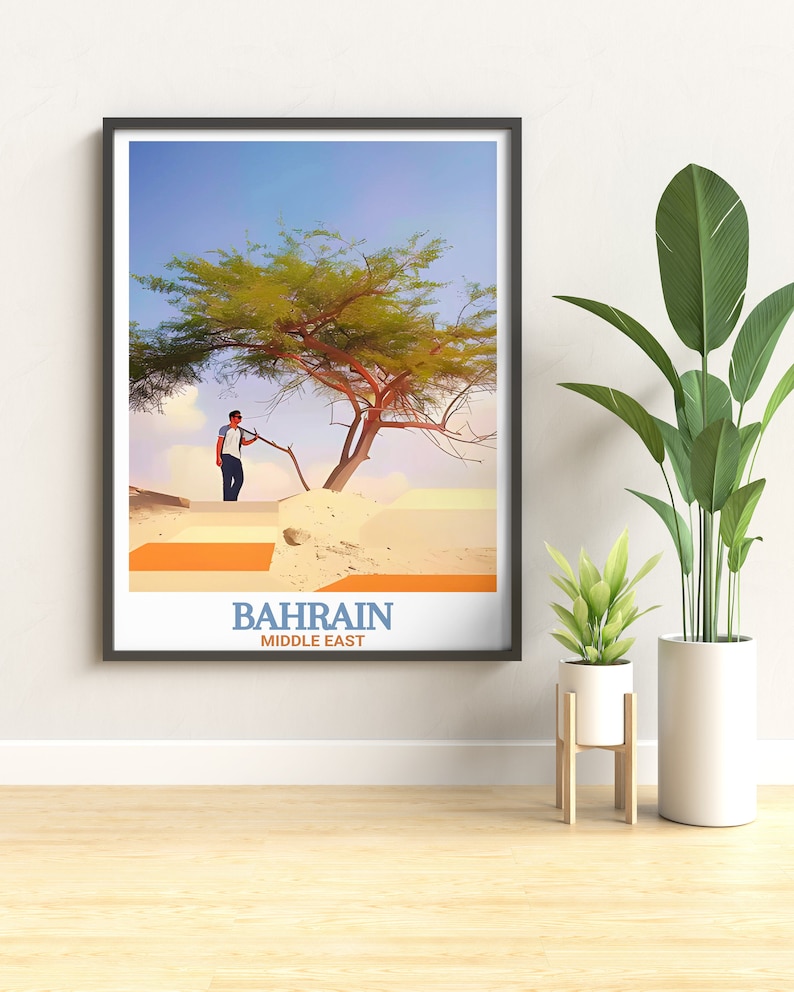 Bahrain Poster - Framed Tree of Life Bahrain Print - Bahrain Wall Art ...