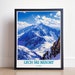 Explore the Lech Ski Resort Poster Collection - Retro Valluga Mountain ...