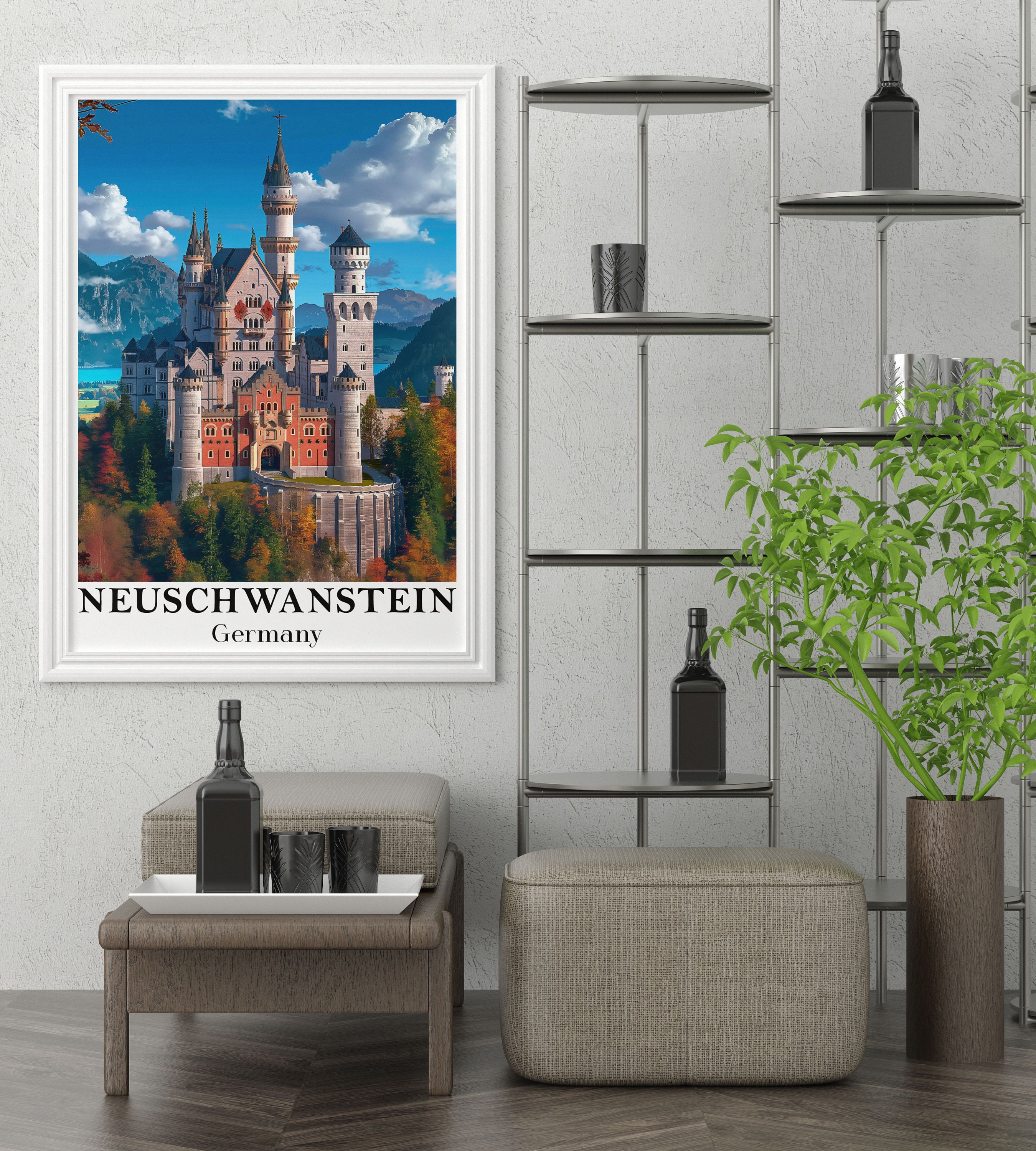Neuschwanstein Castle Posters Neuschwanstein Castle Art Neuschwanstein ...