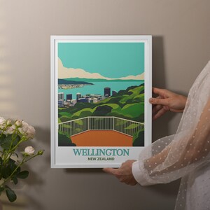 Wellington Travel Posters - Mount Victoria Lookout Art - New Zealand ...