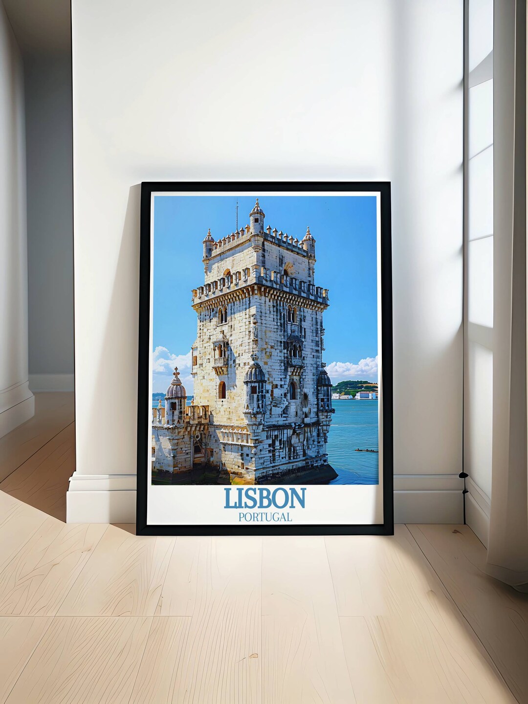 Lisbon Poster Collection Belém Tower Brilliance Iconic Portugal Art ...