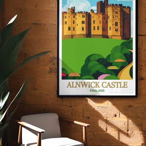 Alnwick Travel Print - Alnwick Castle Travel Posters - Northumberland ...