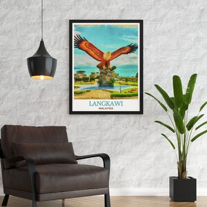 Langkawi Travel Poster Eagle Square Travel Print Eagle Square Decor ...