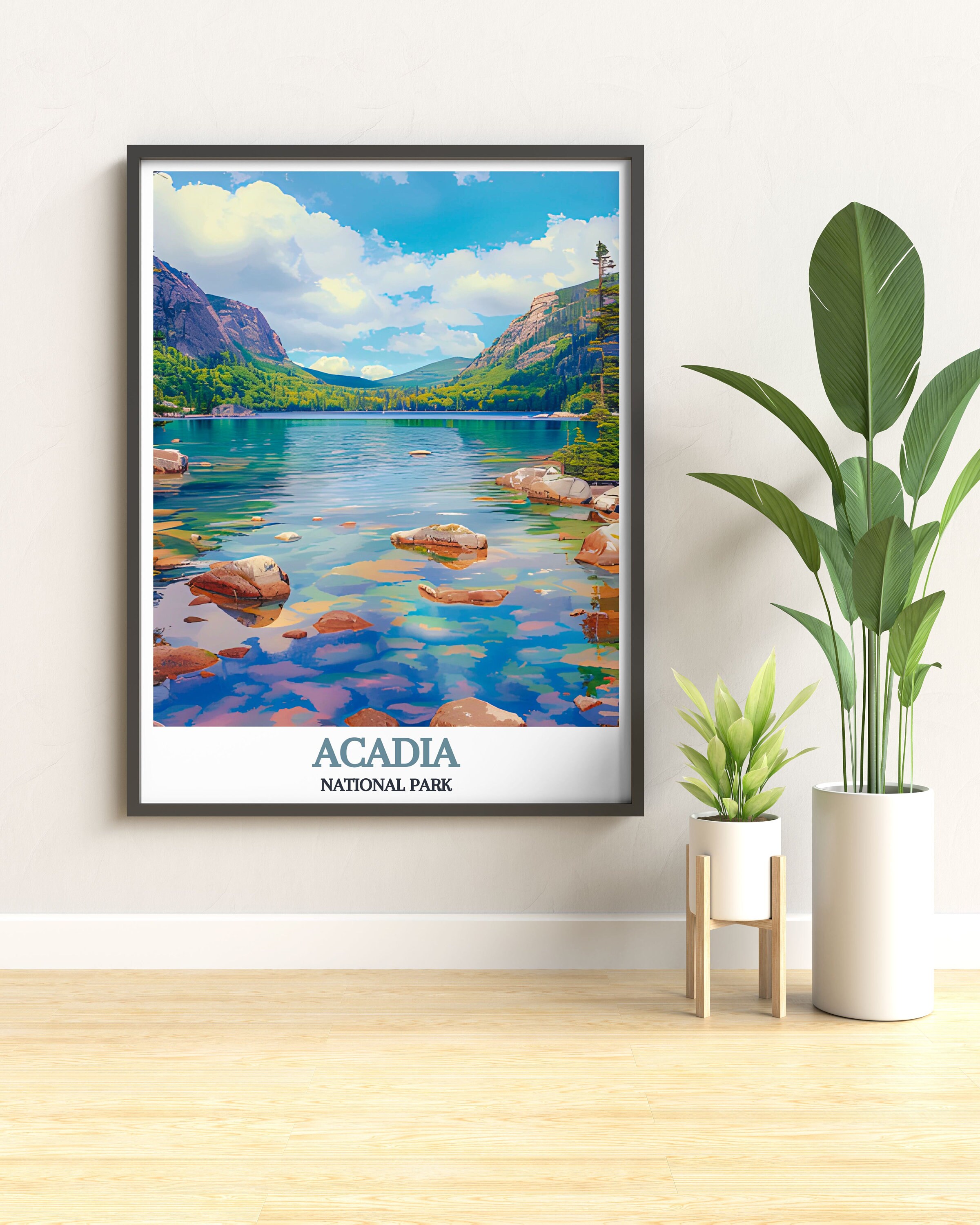 Acadia Wall Art Jordan Pond National Park Print Jordan Pond Art Print ...