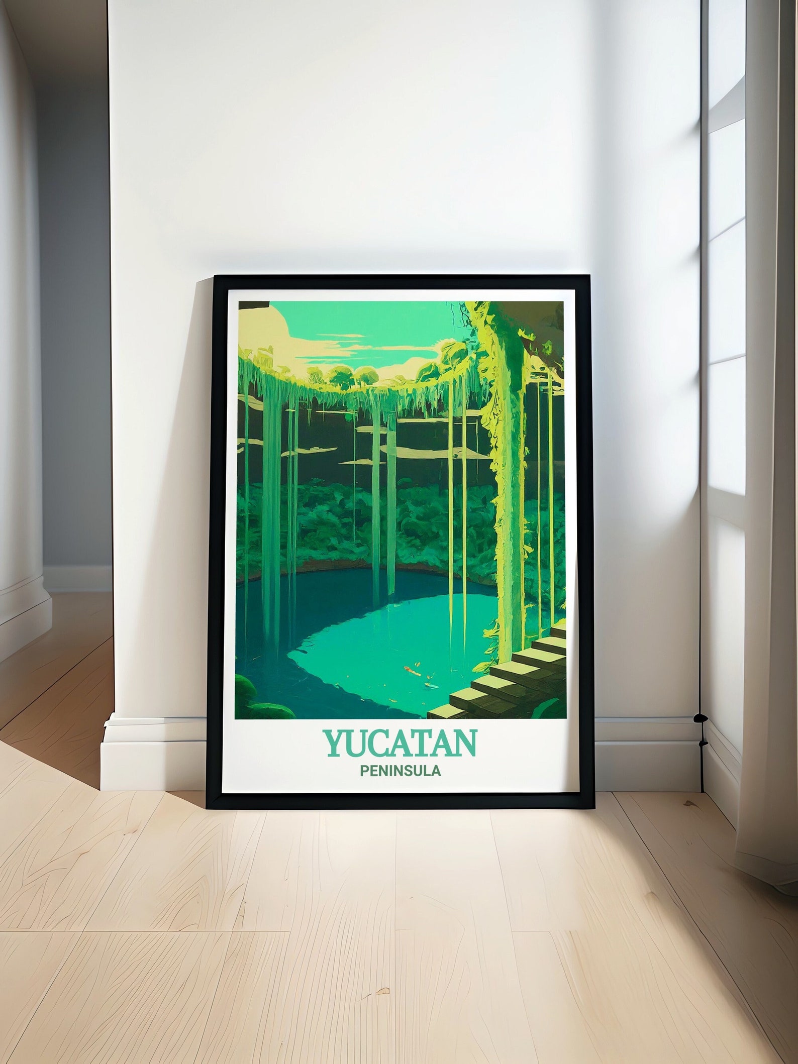 Yucatan Peninsula Art - Ik Kil Canvas Art - Cenote Ik Kil Art - Yucatan ...
