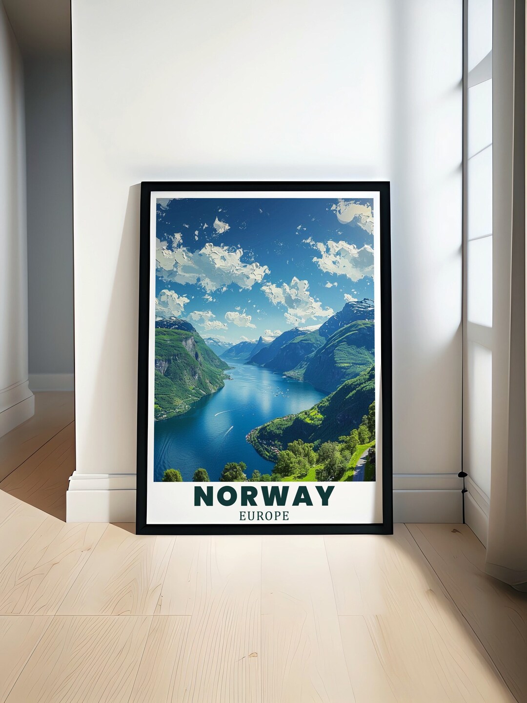 Norway Poster - Geirangerfjord Print - Geirangerfjord Poster - Norway ...