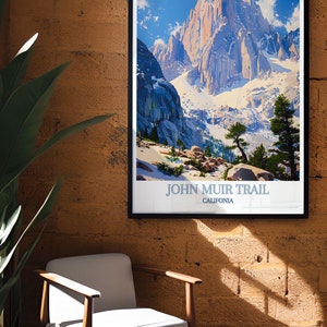 John Muir Trail Travel Posters - Mount Whitney Travel Wall Art - John ...