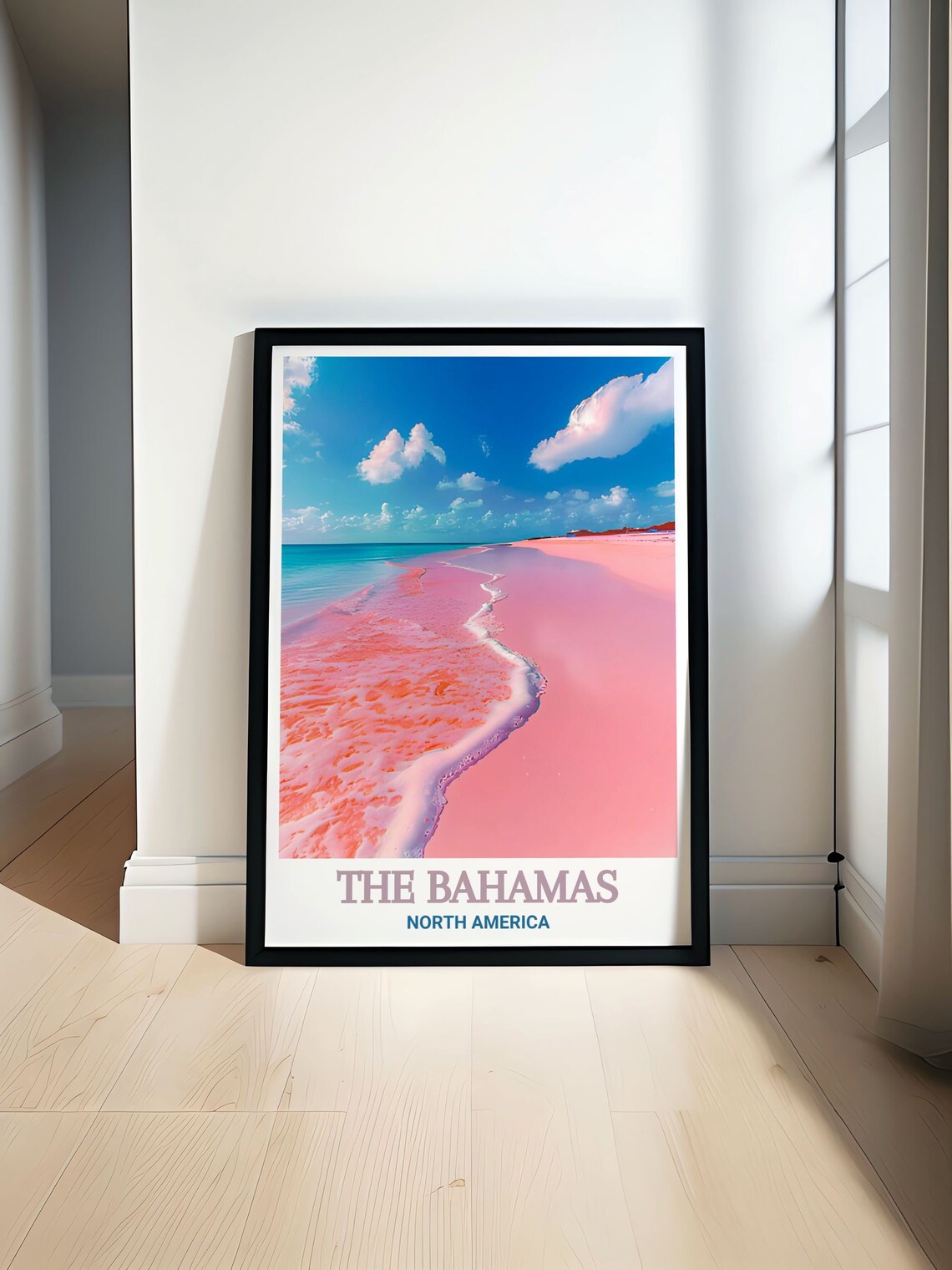 The Bahamas Travel Print Harbour Island Art and Caribbean Wall Art ...