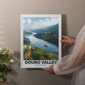 Douro Valley Scenic Art - Douro River Poster - Portugal Travel Print ...