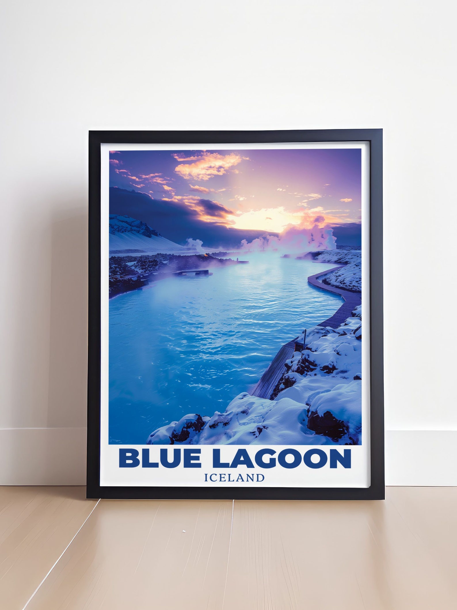 Blue Lagoon Travel Print - Blue Lagoon Artwork - the Blue Lagoon With ...