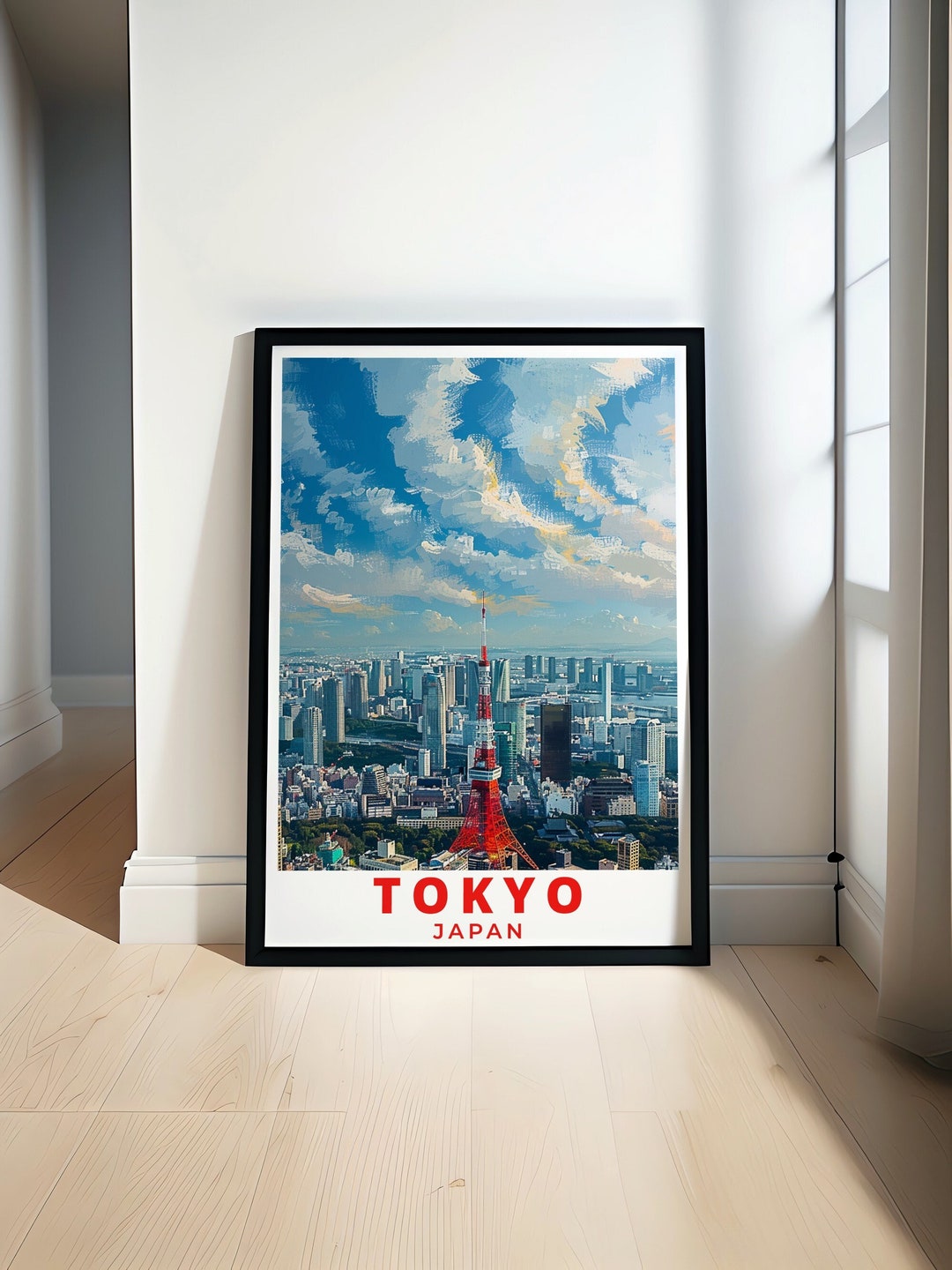Tokyo Travel Poster - Tokyo Tower Posters Ideal for Gifts and Home ...