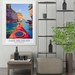 Lake Michigan Travel Poster pictured Rocks National Lakeshore Art ...