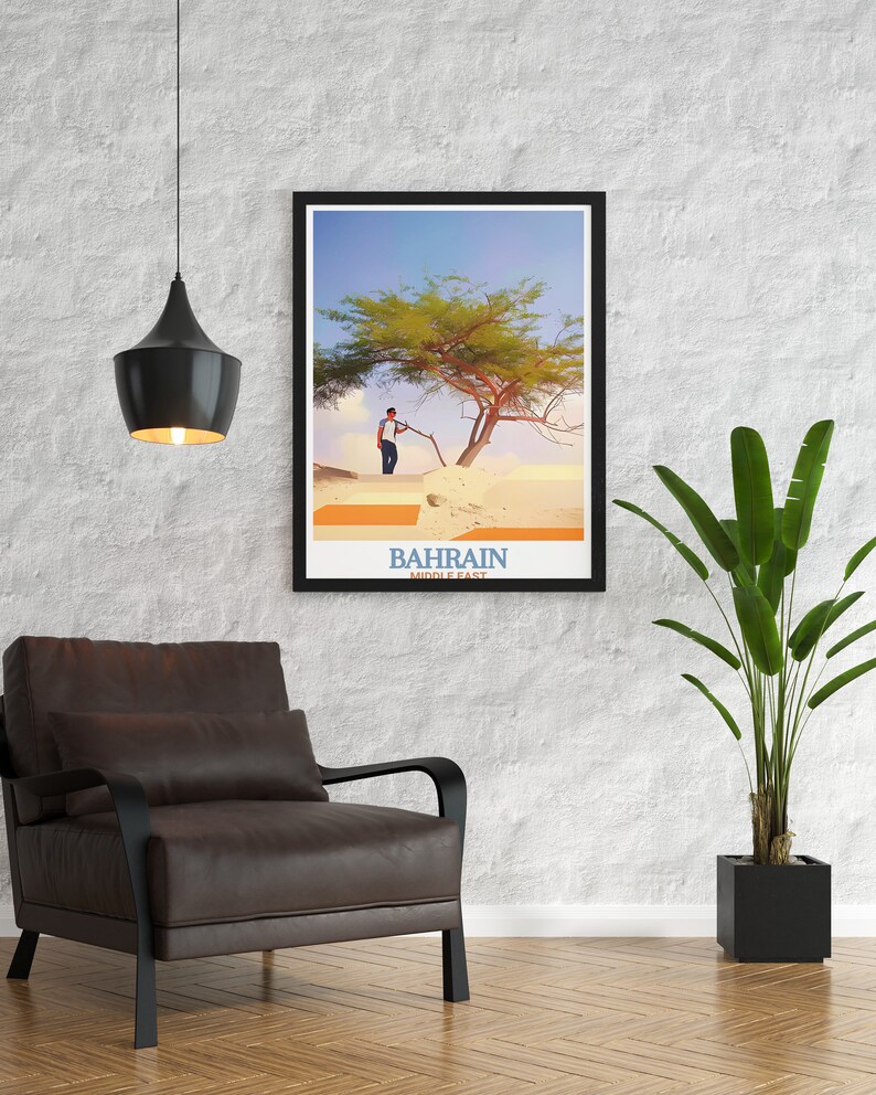 Bahrain Poster - Framed Tree of Life Bahrain Print - Bahrain Wall Art ...