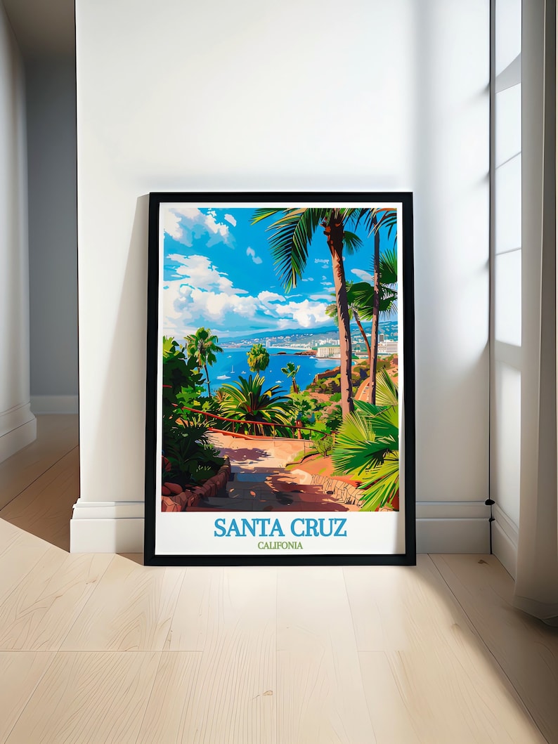 Santa Cruz Travel Poster - Posters and Prints of Palmetum De Santa Cruz ...