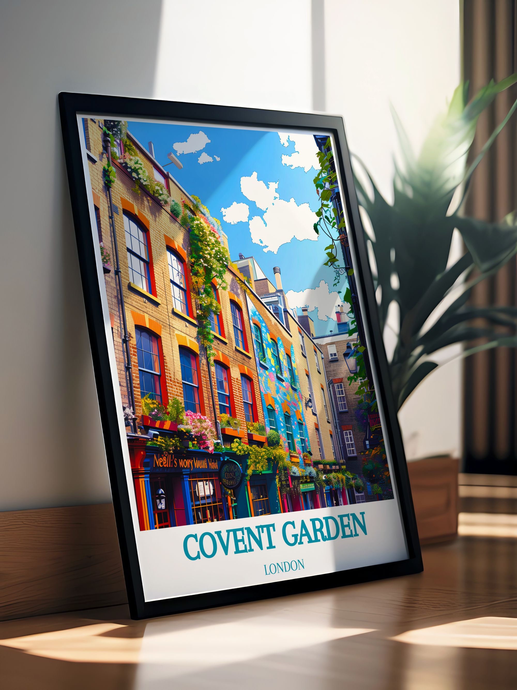 Covent Garden London Travel Posters & Neal's Yard Art Iconic London ...