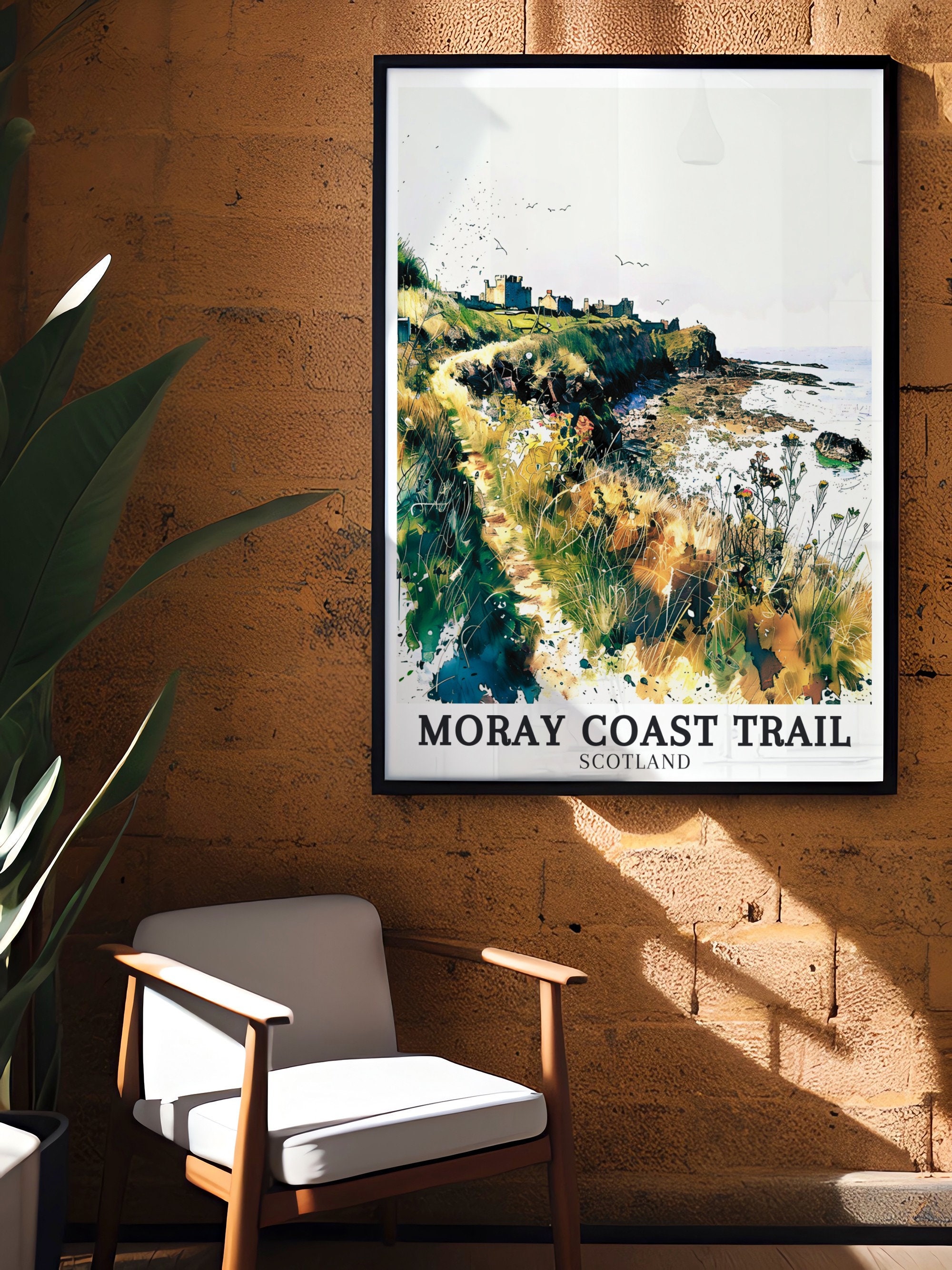 Moray Coast Trail Travel Posters - Burghead Bay Art Prints - Burghead ...