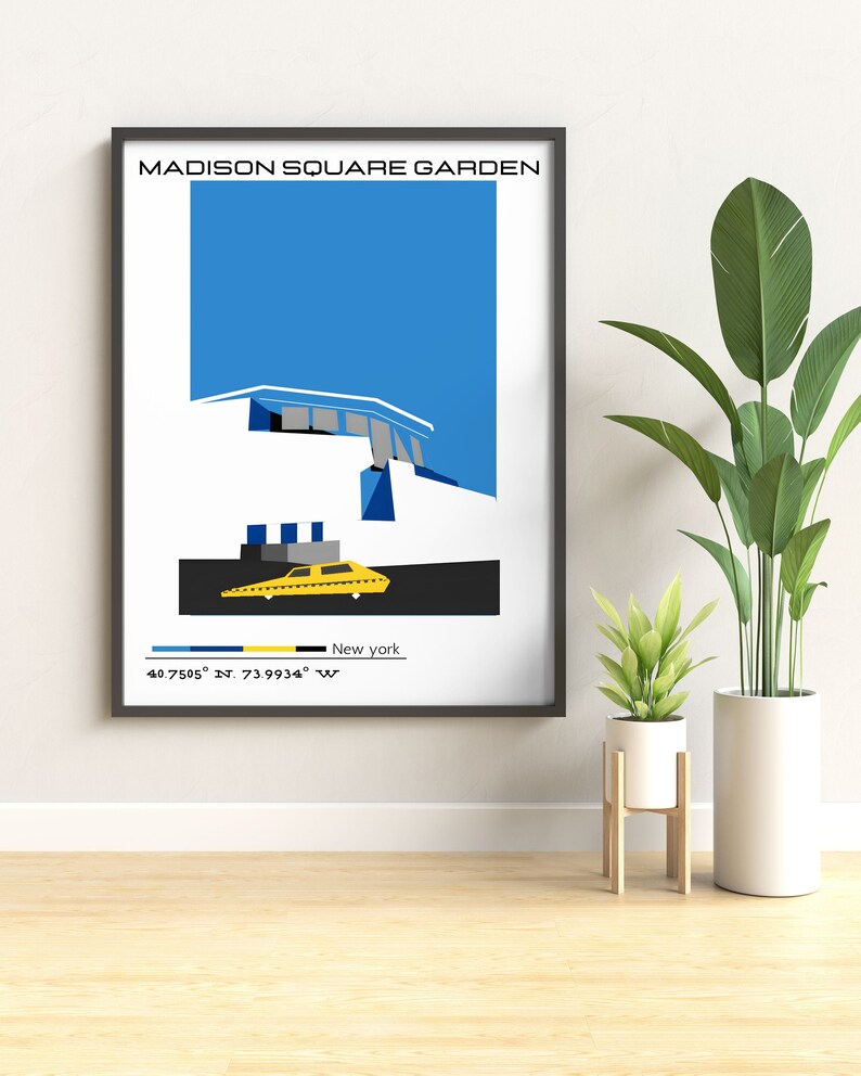 Madison Square Garden Wall Art New York Knicks Decor Madison Square ...