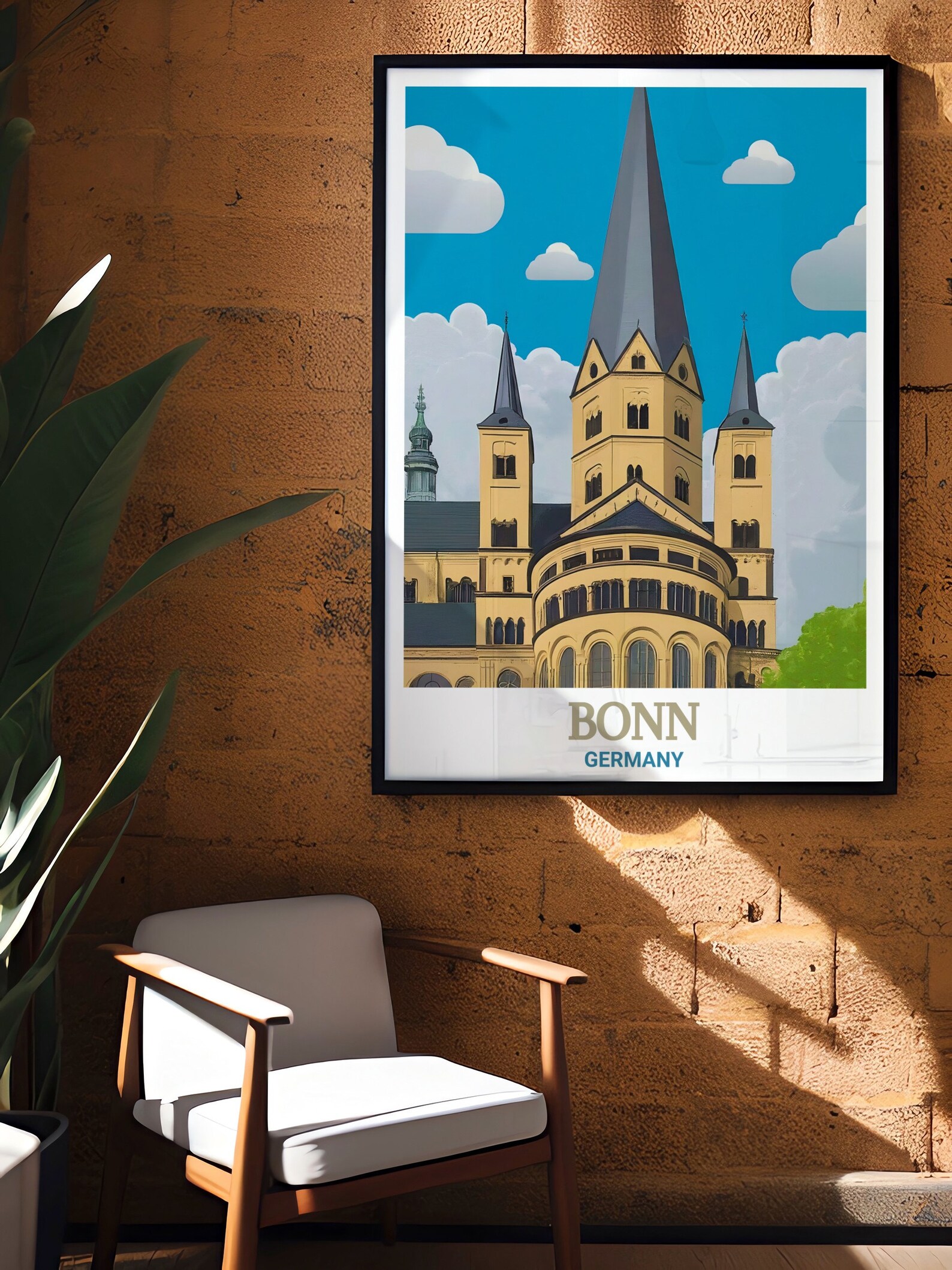 Bonn Art Collection Bonn Minster Posters Germany Wall Decor Bonn ...