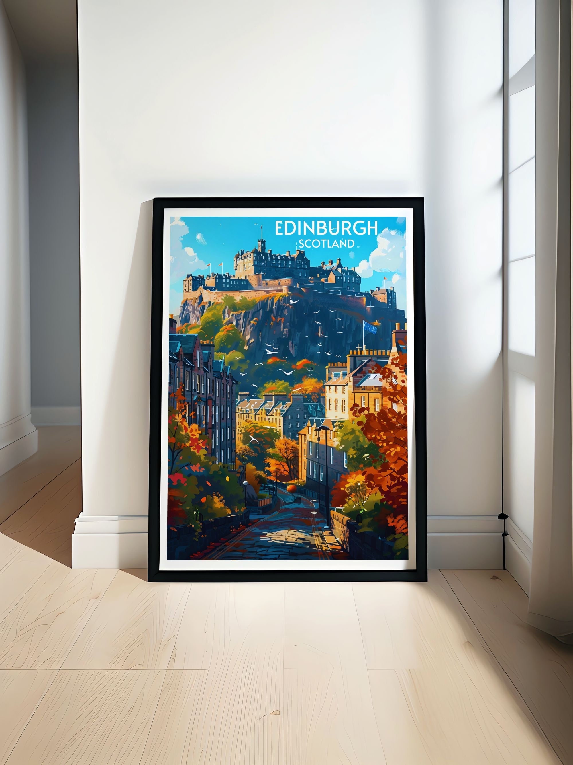 Majestic Edinburgh Castle Posters Edinburgh Castle Art for Timeless ...