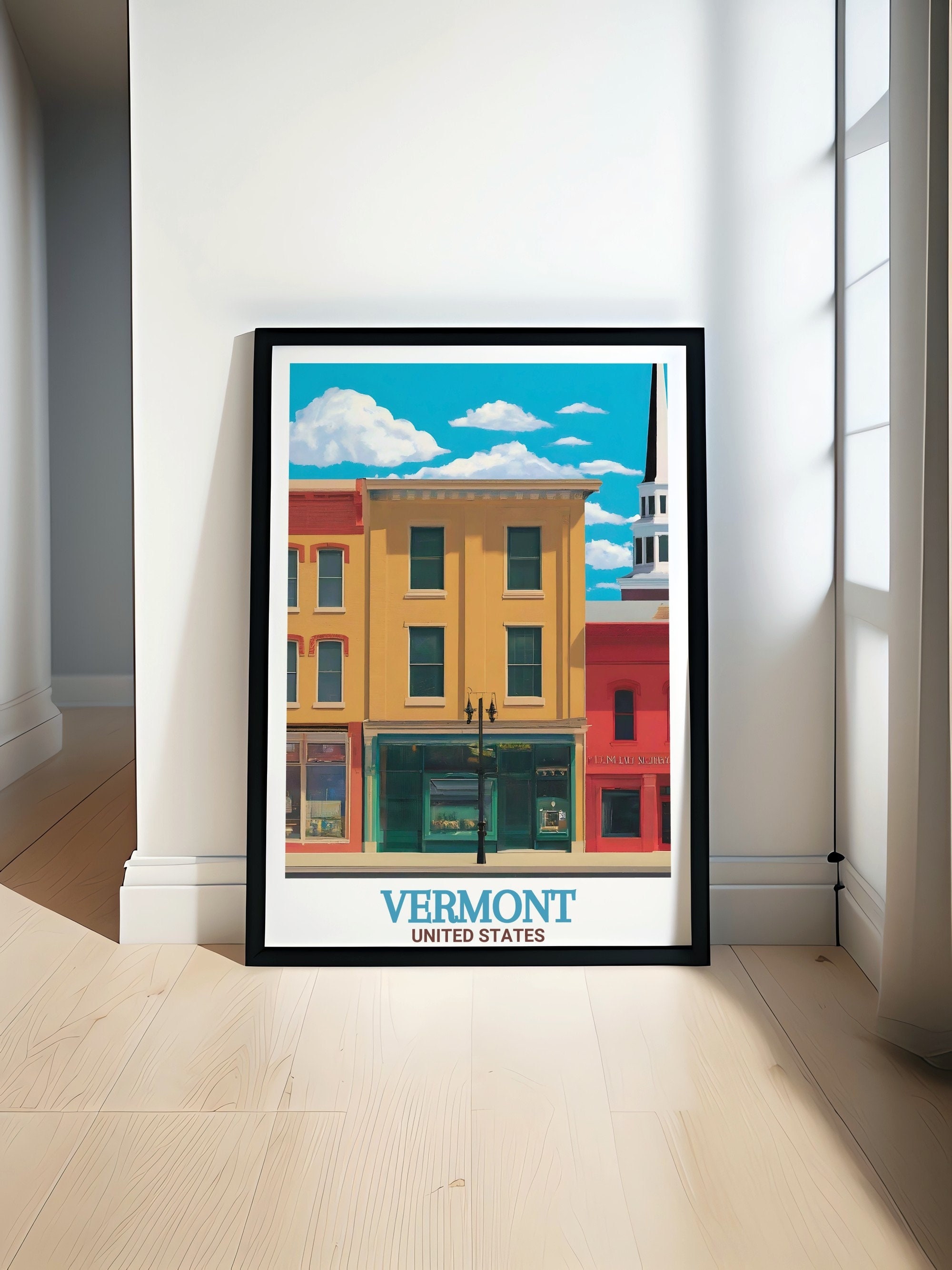 Vermont Wall Art Vermont Travel Posters Church Street Marketplace ...