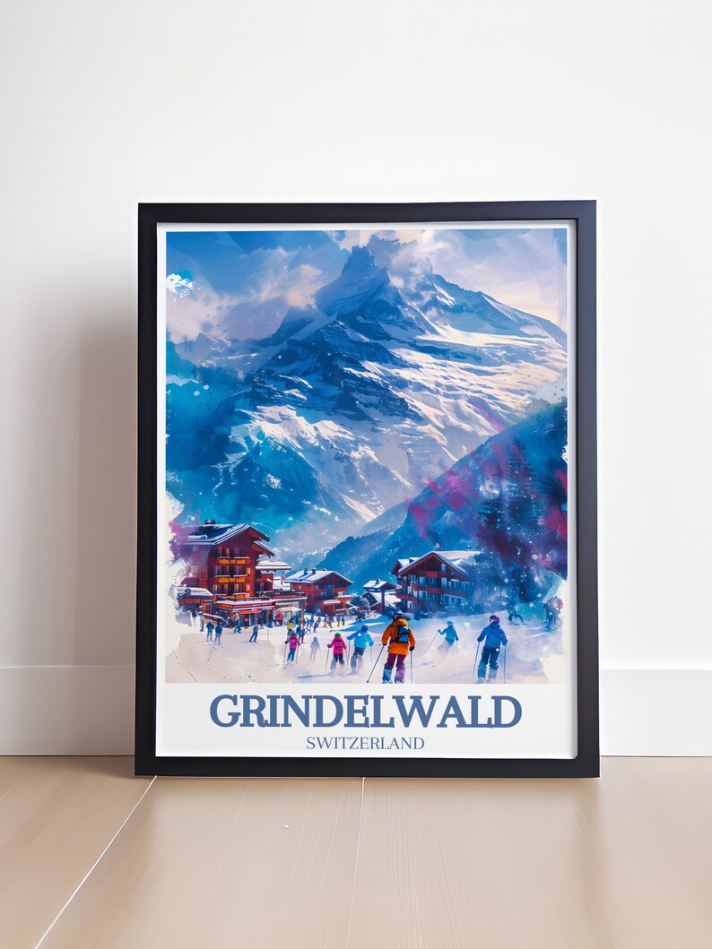 Grindelwald Posters - Swiss Alps Wall Art - Jungfrau Print ...