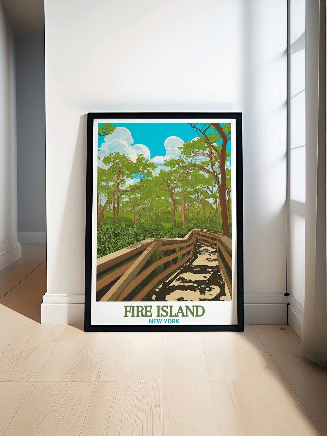 Fire Island Poster - Framed Sunken Forest Poster - Fire Island Canvas ...